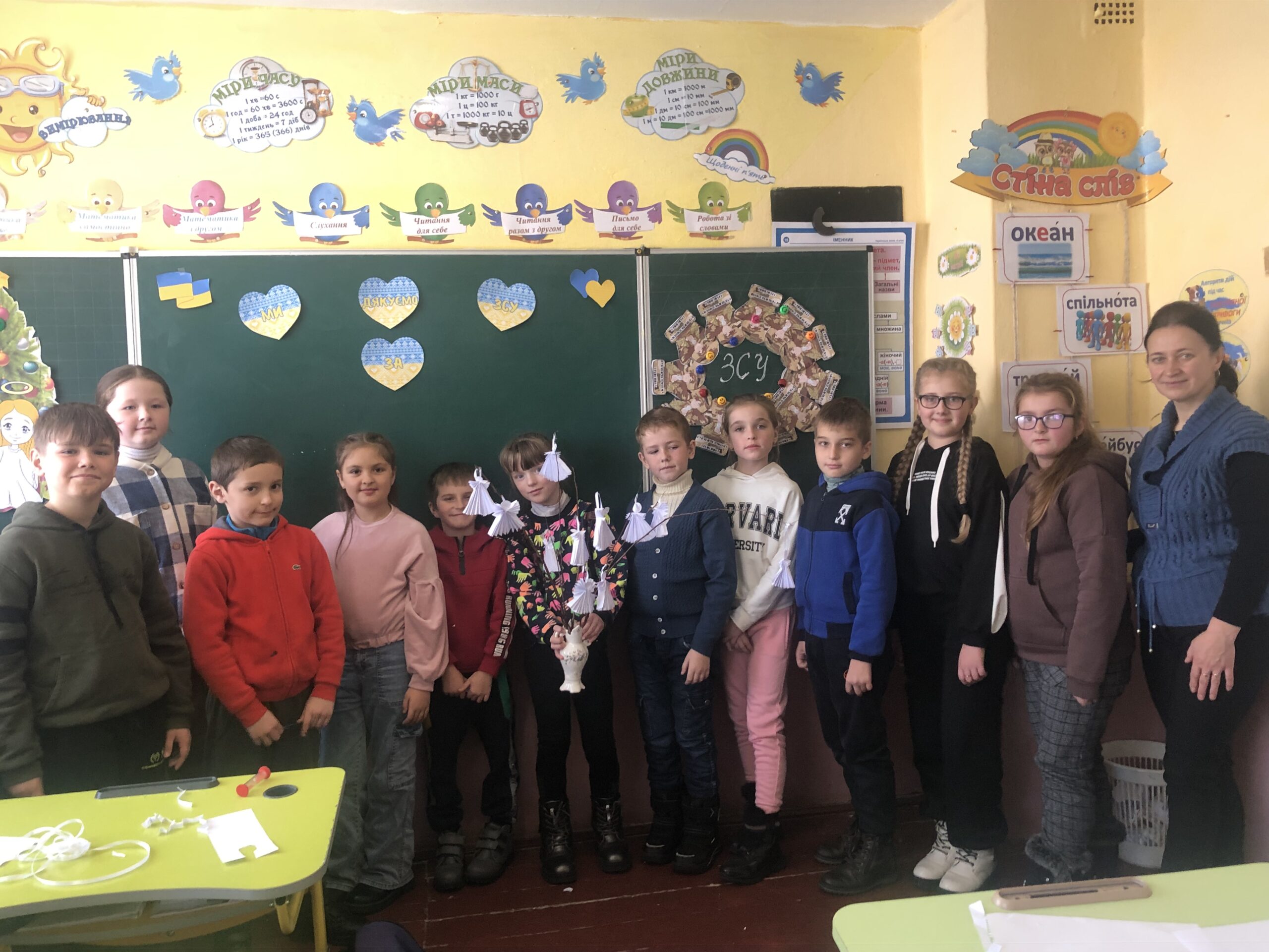 Schoolchildren in Synevyr made charms for the Ukrainian Armed Forces ...